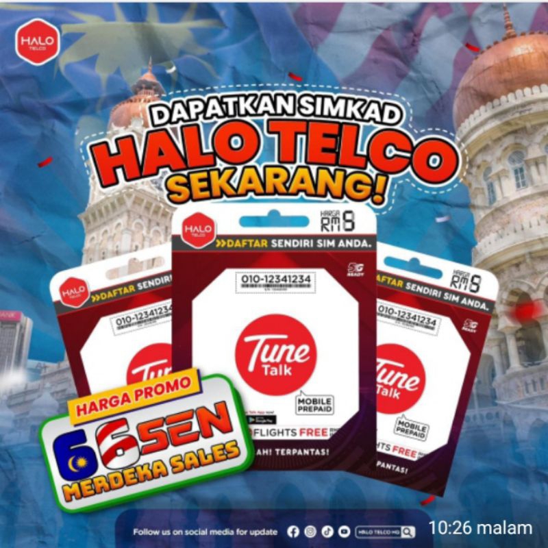 Sim Card Halo Telco | Unlimited Speed, Data & Call 5G | Shopee Malaysia