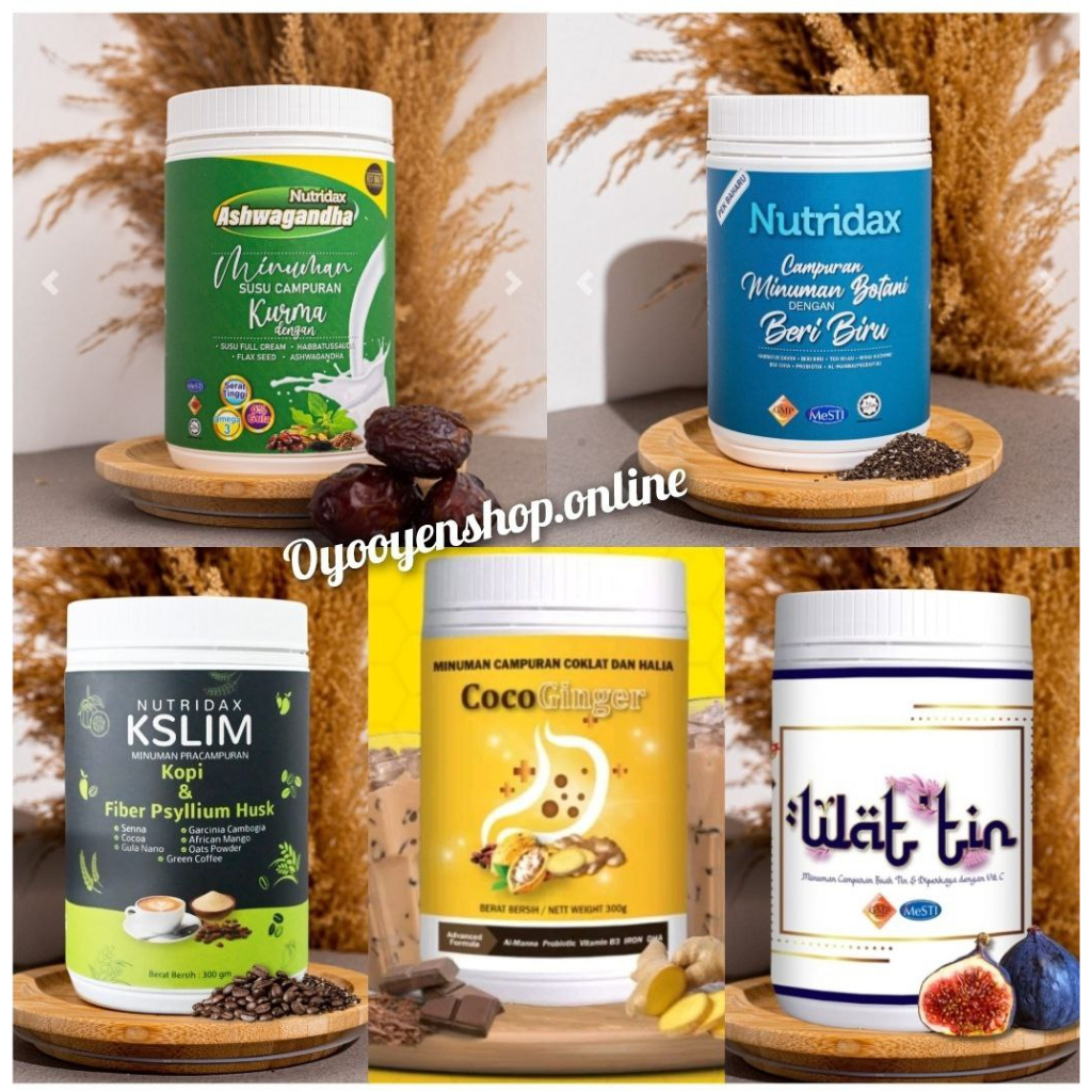NUTRIDAX MINUMAN PENAWAR PENYAKIT - NUTRIDAX TEH BERI, ASHWAGANDHA, WAT'TIN, KSLIM, COCO GONGER ...