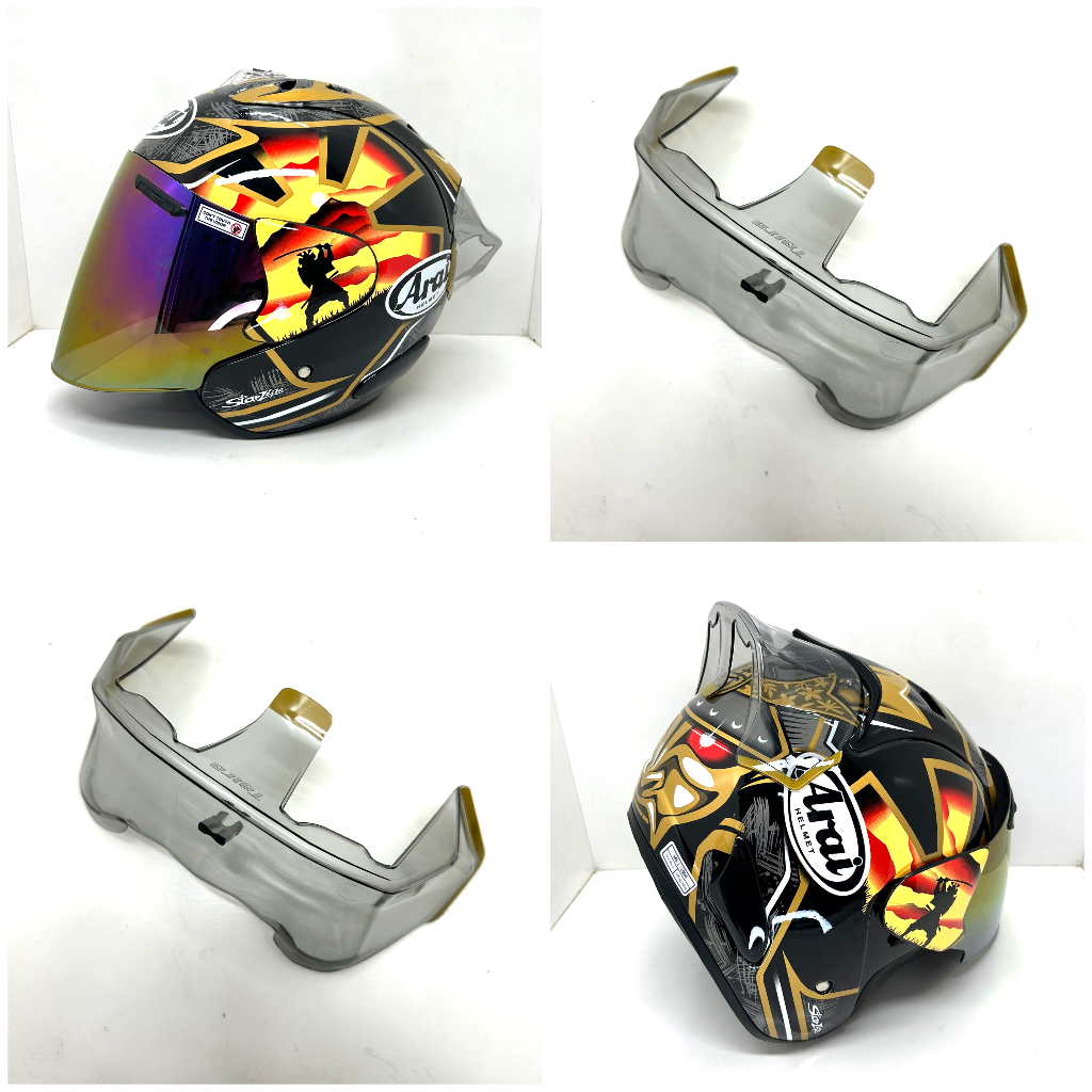 Samurai Gold Version Ram4 Helmet FREE SPOILER FREE VISOR RAINBOW ...
