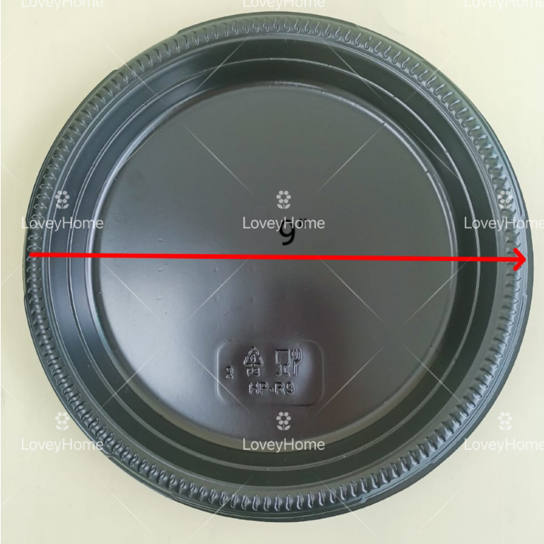 Disposable PP Plastic Plate 6''/7''/9''/10'' Party Buffet Food BBQ ...