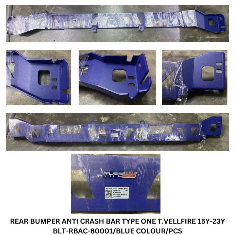 Toyota alphard vellfire 2015~ 2024 agh30 steel material rear bumper ...