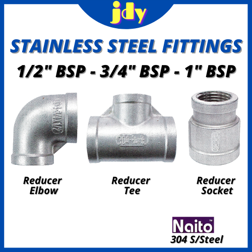 Naito SS304 Stainless Steel Pipe Fitting Reducer Elbow Reducer Tee ...
