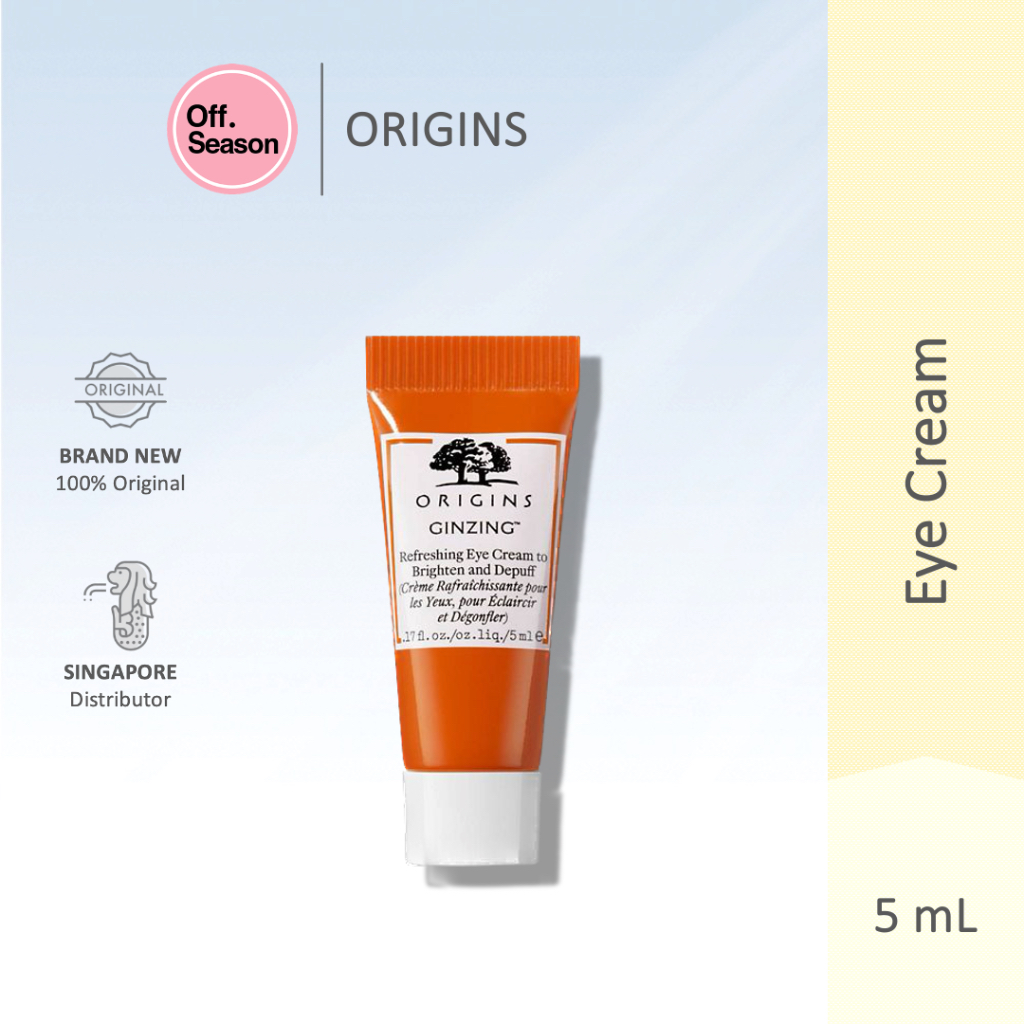 ORIGINS GINZING Refreshing Eye Cream to Brighten and Depuff 5 mL ...