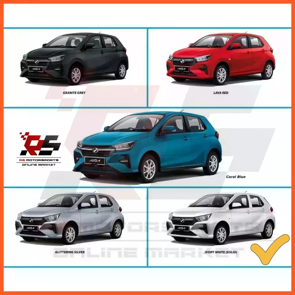 🏁READY STOCK🏁🌈SIAP CAT🌈Perodua New Axia Tahun * 2023 ~ 2024 * D74A * # ...