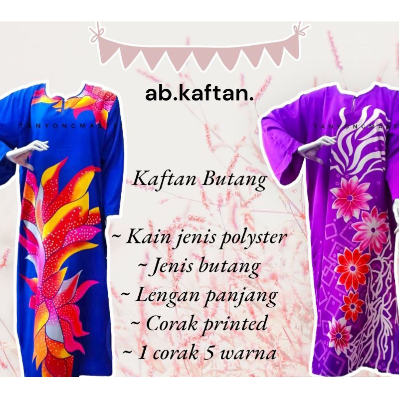 Baju Kaftan Bajet Murah Lengan Panjang Murah Defect Jenis Butang Baju ...