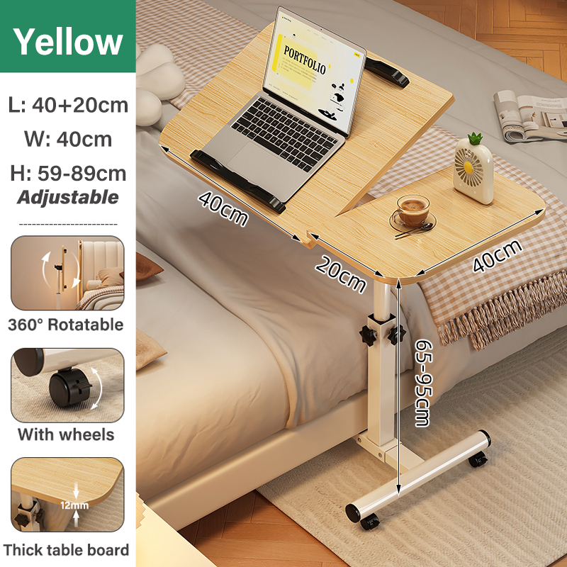 Adjustable High Lifting Table Portable Movable Bedside Laptop Table ...