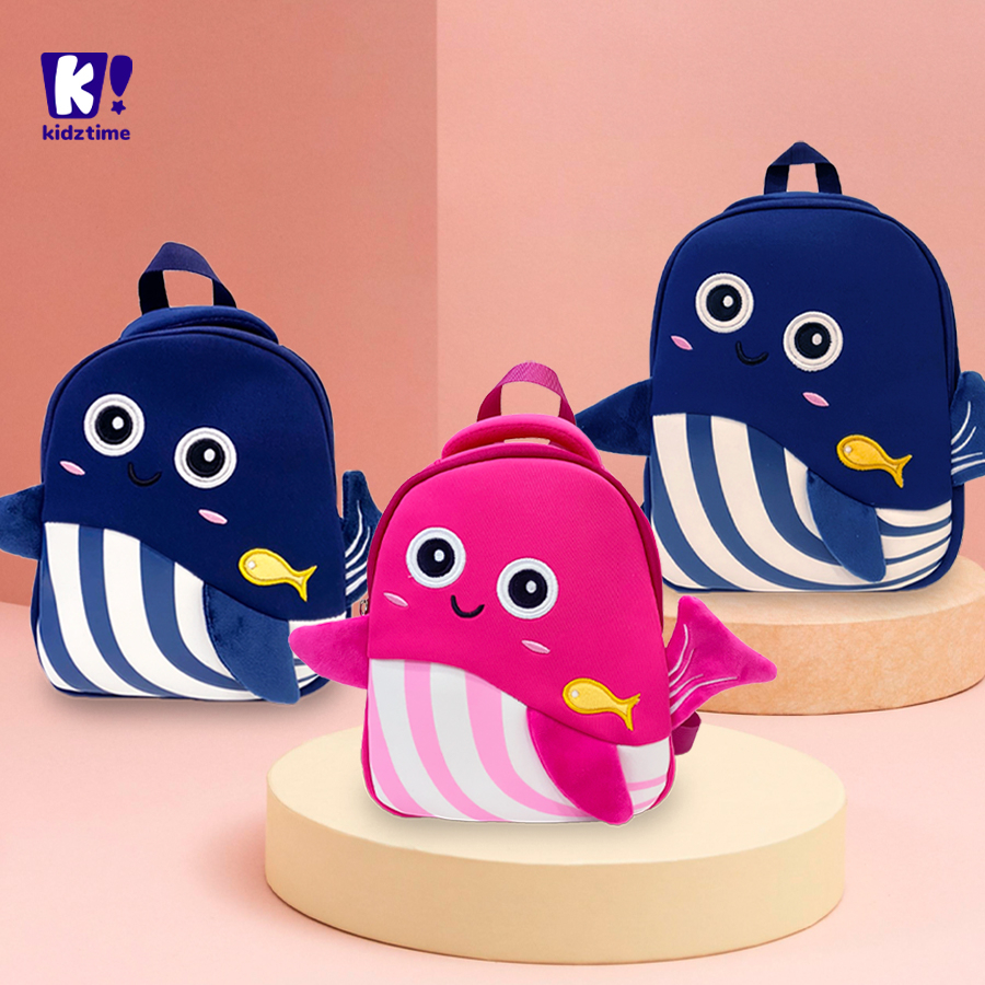 Kidztime Kids Children Cute Whale Design Backpack Kindergarten ...