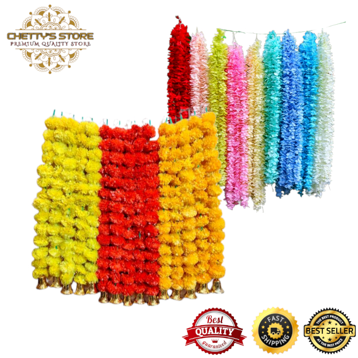 PLASTIC FLOWER GARLAND DECORATION | Shopee Malaysia