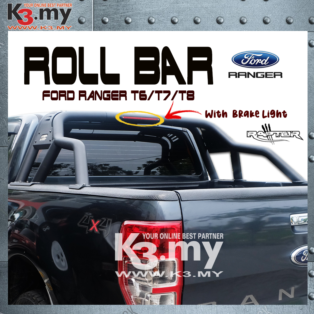 Ford Ranger T6/T7/T8, Raptor, Wildtrak TRD Sport Roll Bar With Brake ...