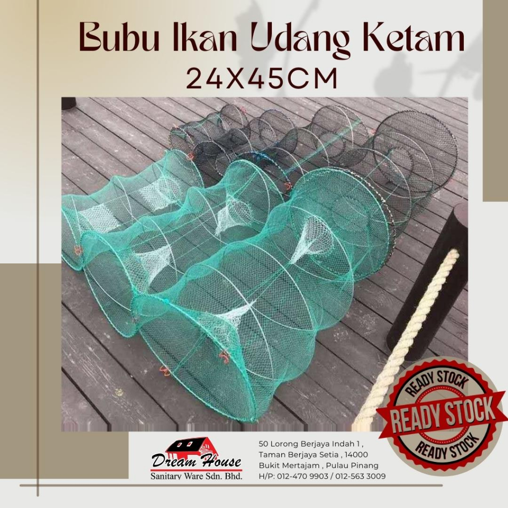 2 lubang Bubu ikan keli udang Crab Trap cage bubu ketam bubu udang ...