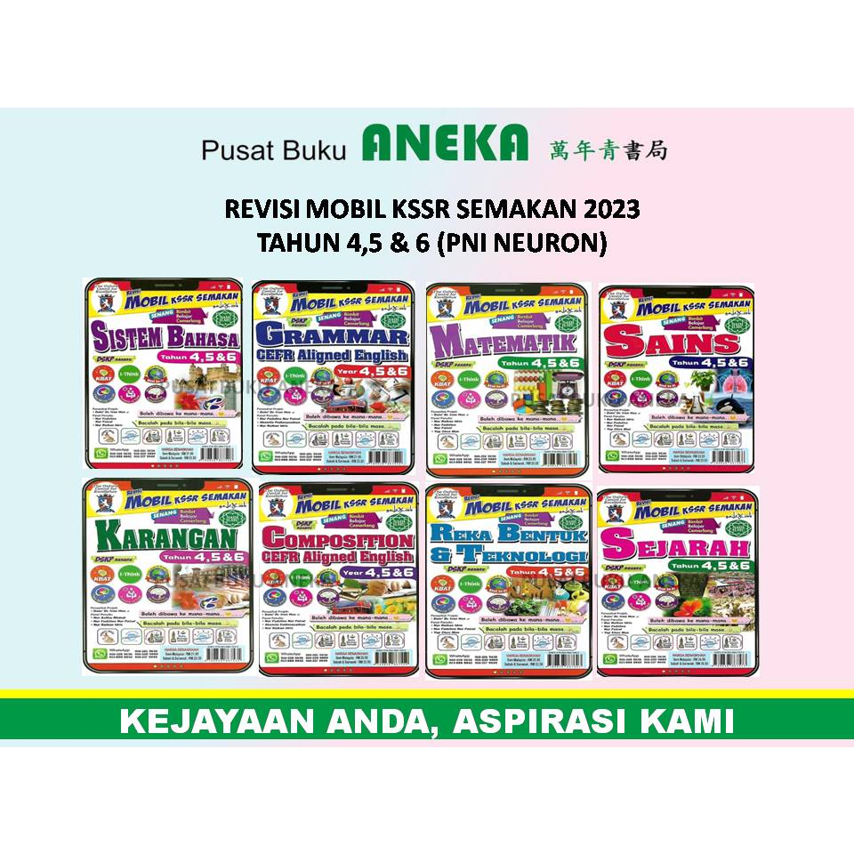 {ANEKA} REVISI MOBIL KSSR SEMAKAN 2023 TAHUN 4 , 5 & 6 (PNI NEURON ...