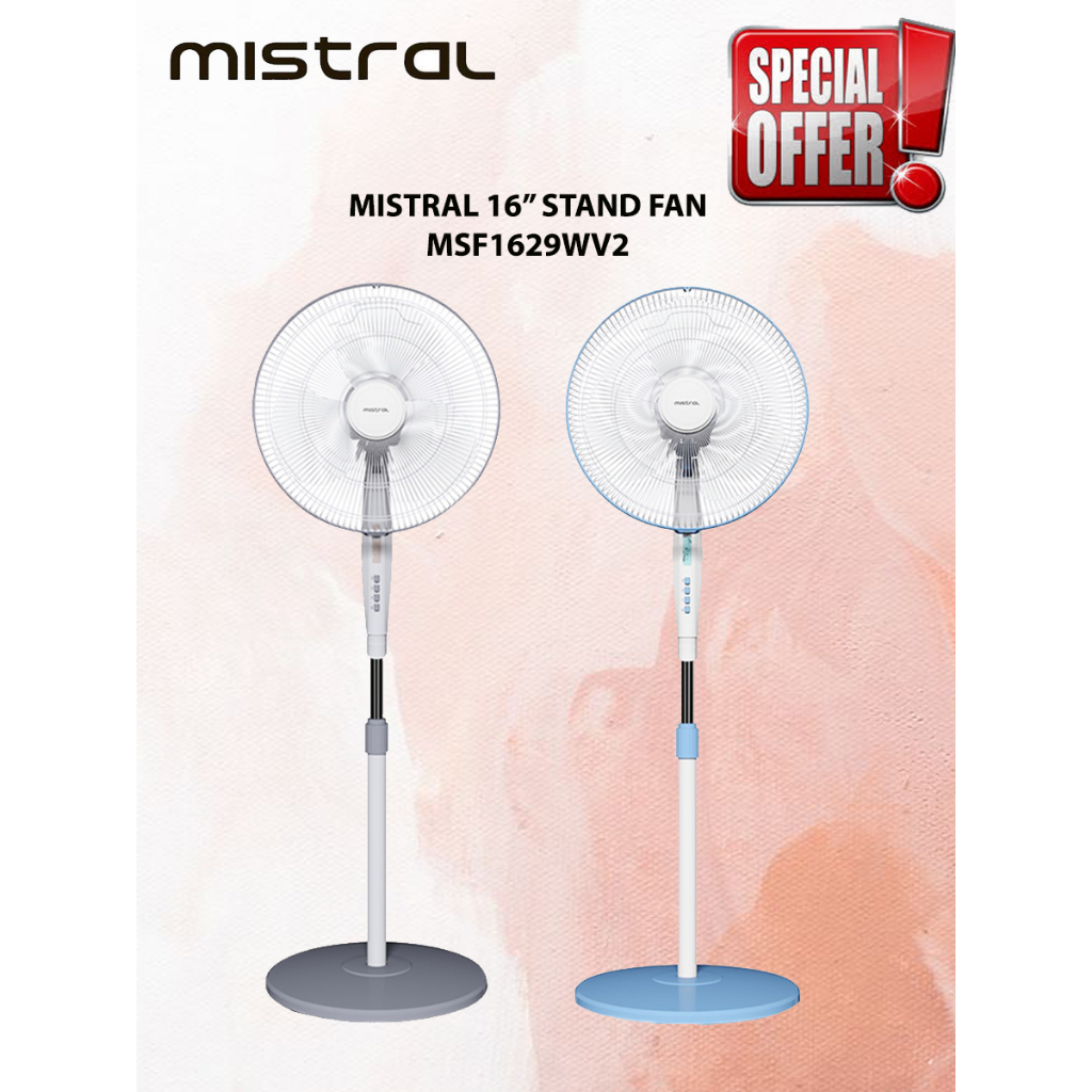 MISTRAL 16" Stand Fan 50W (MSF1629WV2) | Shopee Malaysia