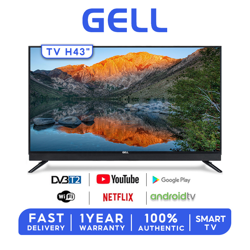 GELL Sakura Android TV 43 Inch Smart TV Powered By Android OS | Shopee ...