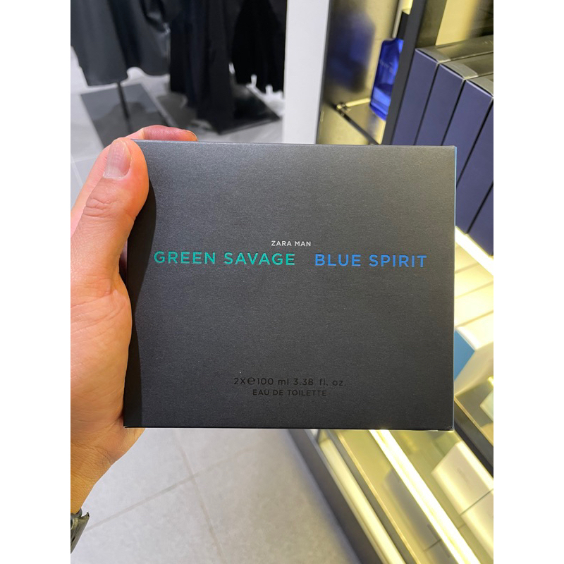 [Original] Zara Men-Green Savage/Blue Spirit | Shopee Malaysia