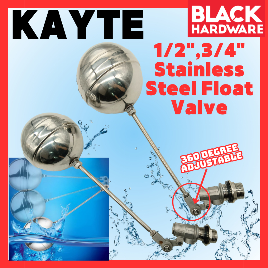 Black Hardware Water Tank Float Valve Heavy Duty Tangki Air Pelampung ...