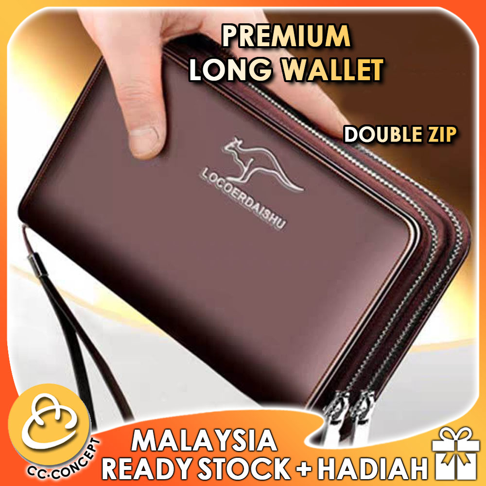 CC CONCEPT Long Wallet Zip Card Holder Pouch Purse Man Men Woman Women ...