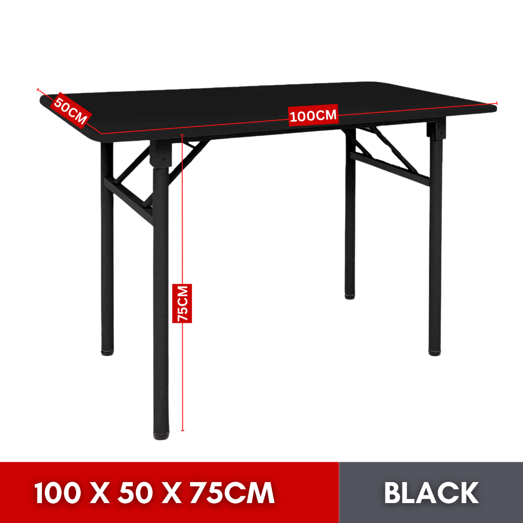 80 / 100 / 120cm Cylindrical Leg Folding Table Foldable Banquet Table ...