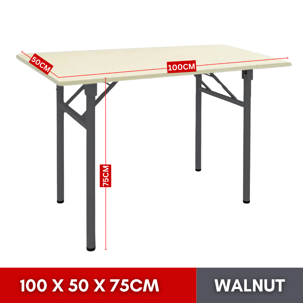 80 / 100 / 120cm Cylindrical Leg Folding Table Foldable Banquet Table ...