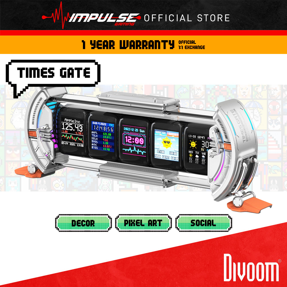 Divoom Pixel Factory - Pixel Drawing Board / Times Gate Cyberpunk ...