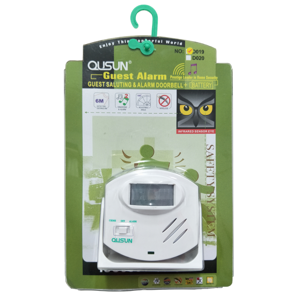QUSUN / ASB Guest Saluting & Alarm Doorbell - D019 / W-800 | Shopee ...