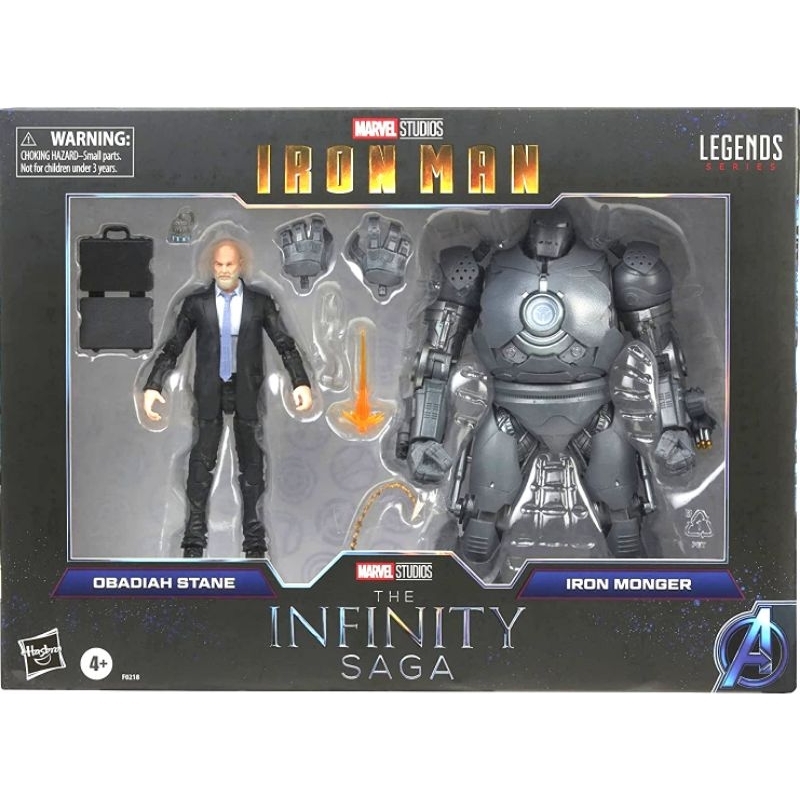 Hasbro Marvel Legends Obadiah Stane & Iron Monger 6 Inch 2-Pack Iron ...