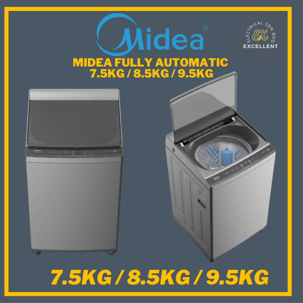 (SABAH ONLY) Midea FULLY AUTOMATIC WASHING MACHINE MESIN BASUH 7.5KG ...