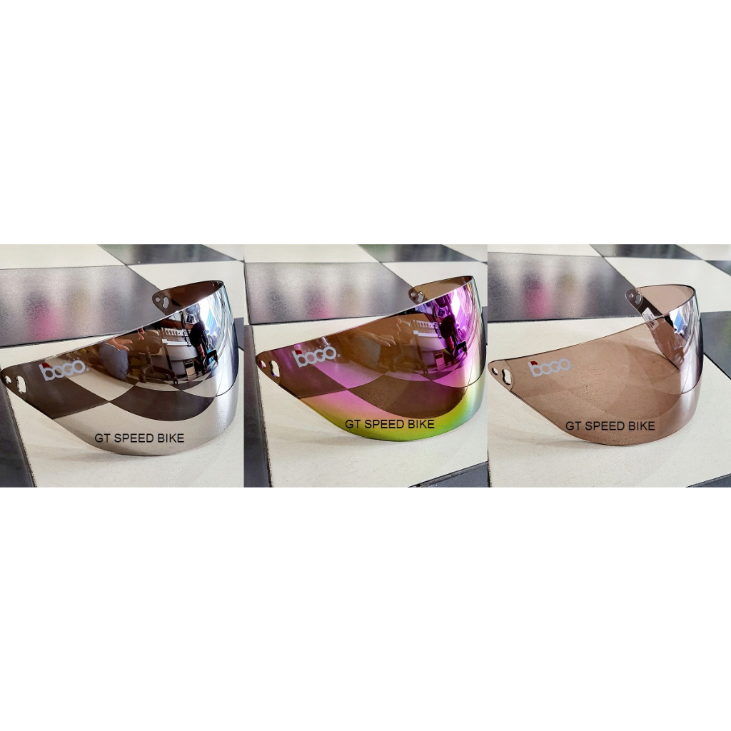 BOGO VISOR FOR HELMET SGV CRUISER/ SGV RIDER 2/ XDOT G118/ LTD VTEC JUNIOR (Tinted Smoke ...