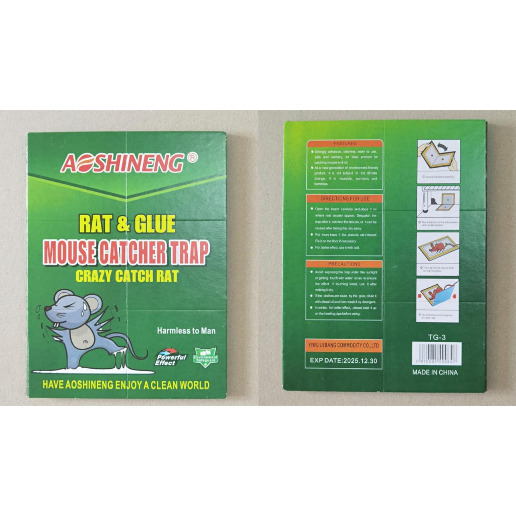 (GRENLIFE) Super Mouse Glue Trap Snake Bugs Rat Mice Catcher Board ...