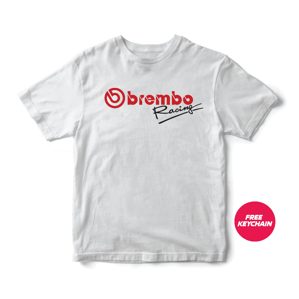 Brembo Racing T-shirt Free Keychain 100% Cotton | Shopee Malaysia