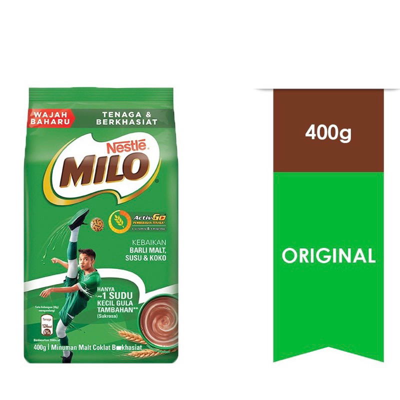 Milo Active-Go 400g Chocolate Malt Powder | Shopee Malaysia