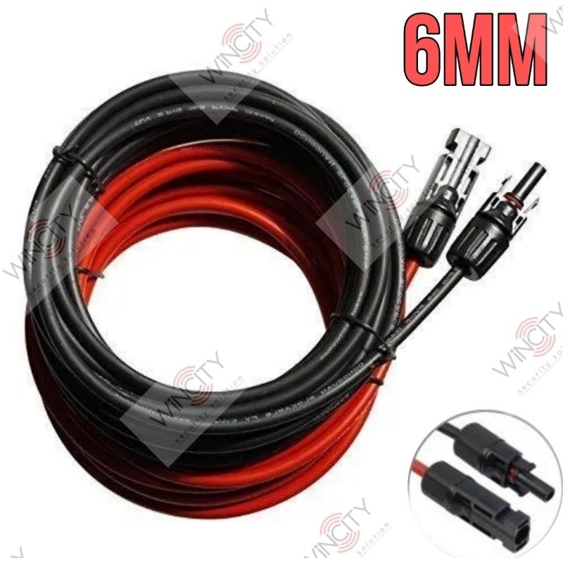 WSS 1 Meter/2 Meter 2-Core 6mm Solar Cable with MC4 Connectors | Shopee ...