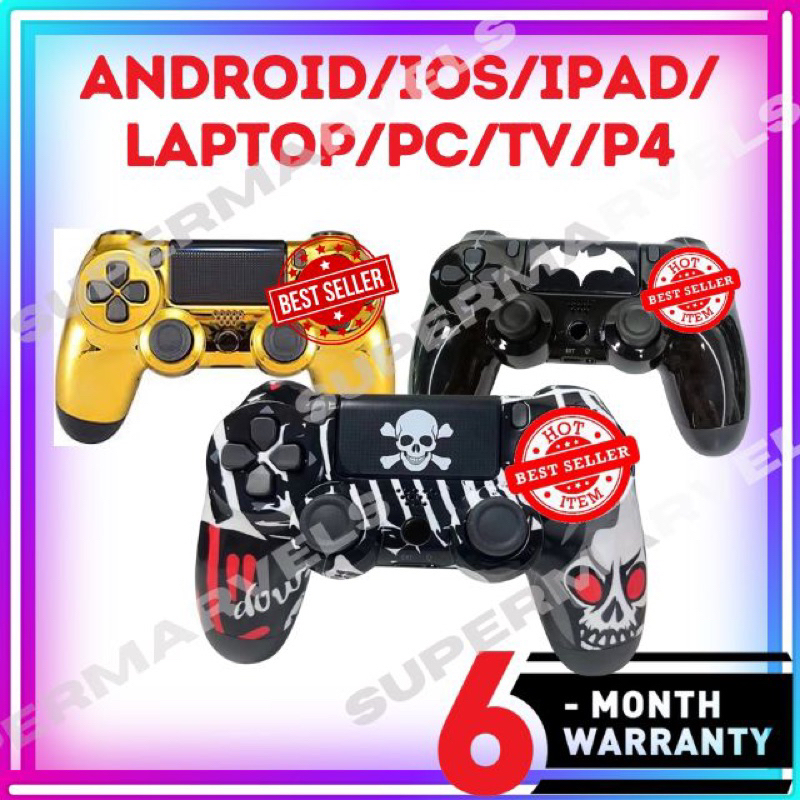 PC Controller Android IOS Laptop Bluetooth wireless Game Controller Gamepad Joystick DualShock ...