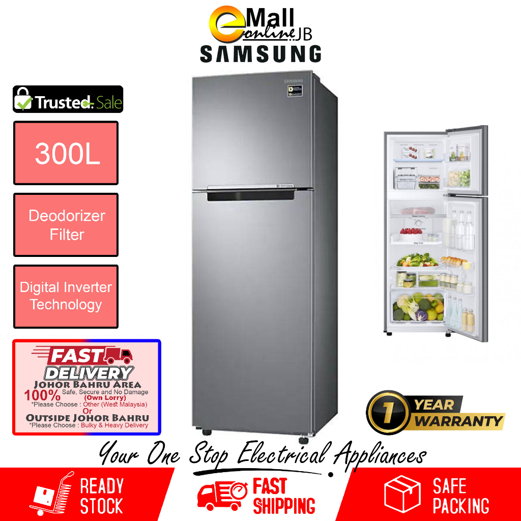 Samsung 300L RT25M4033S8 Digital Inverter Fridge with Deodorizing ...