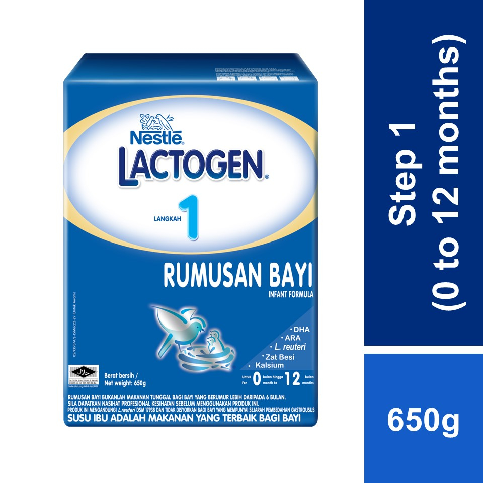 NESTLÉ LACTOGEN® Step 1 Infant Milk Formula 0-12 months (650g) | Shopee Malaysia