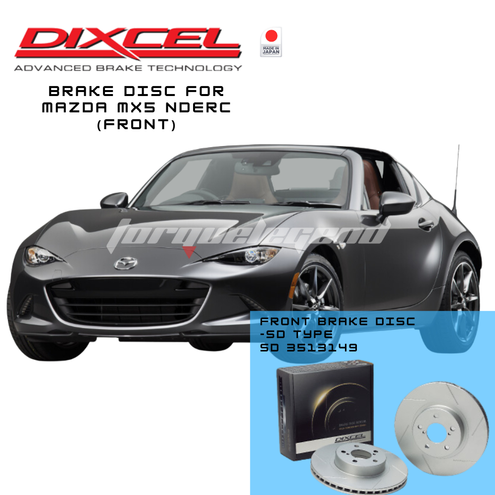 (MAZDA MX5 NDERC) DIXCEL BRAKE DISC SD TYPE FRONT SD 3513149 S | Shopee ...
