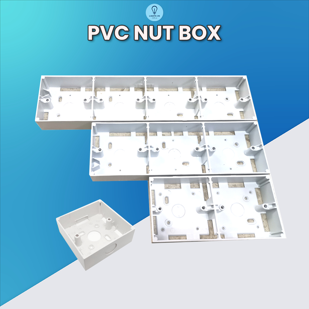 PVC Box Surface Type 3x3 3x7 3x10 3x12 Electrical Box Base Switch Box ...