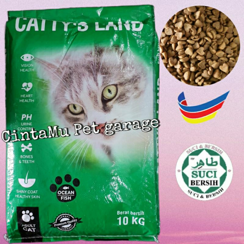 REPACK 1KG D’ZAHARA MAKANAN KUCING IKAN LAUT KUCING KIBBLE CAT FOOD ...