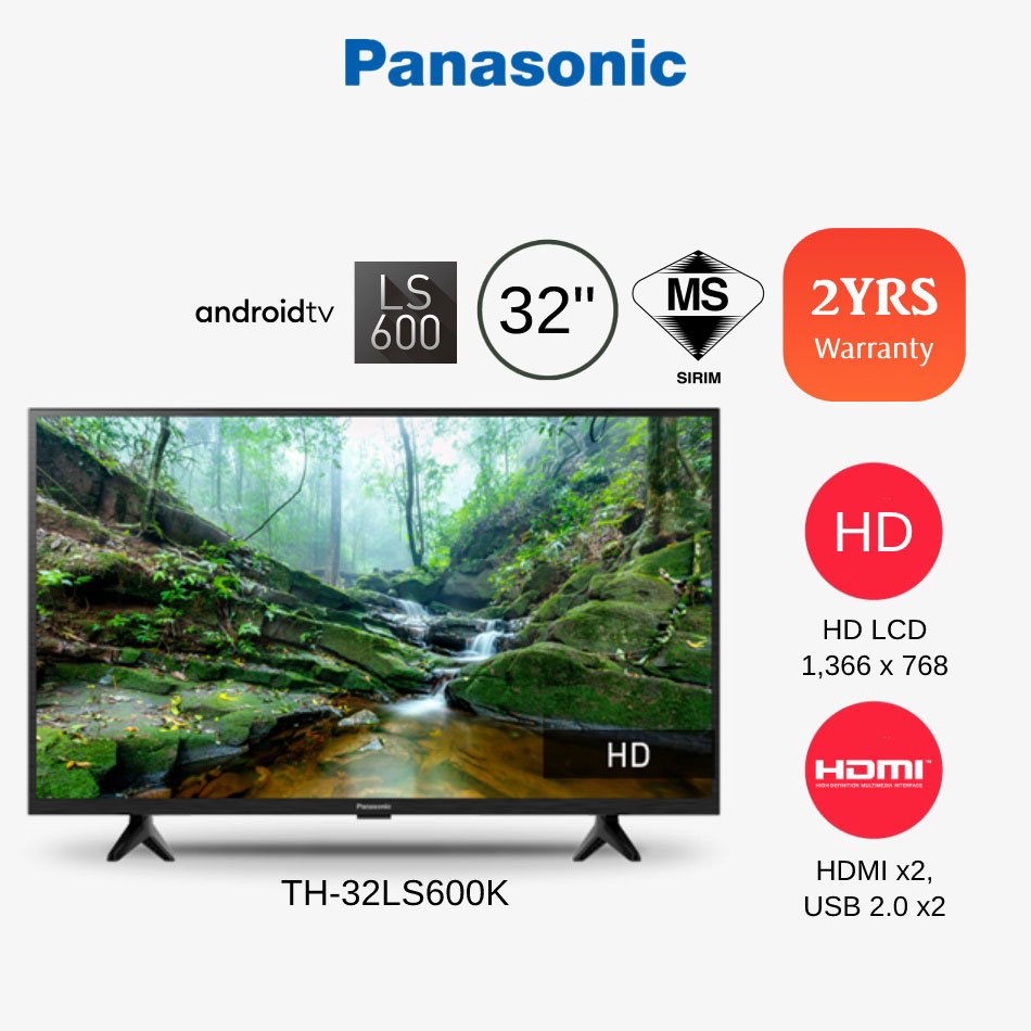 Android Television Televisyen Smart TV Panasonic 32" LED HD Android LED TV (LS600) TH-32LS600K ...
