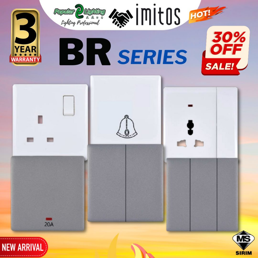 [SIRIM] imitos BR Series / Retouch Ultra Rimless Switch Suis Socket ...