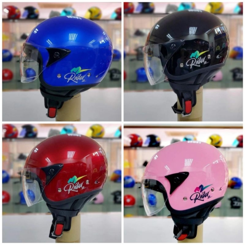 [READY STOCK] SGV RIDER 2 HELMET 2-BLACK /RED /PINK/ BLUE | Shopee Malaysia
