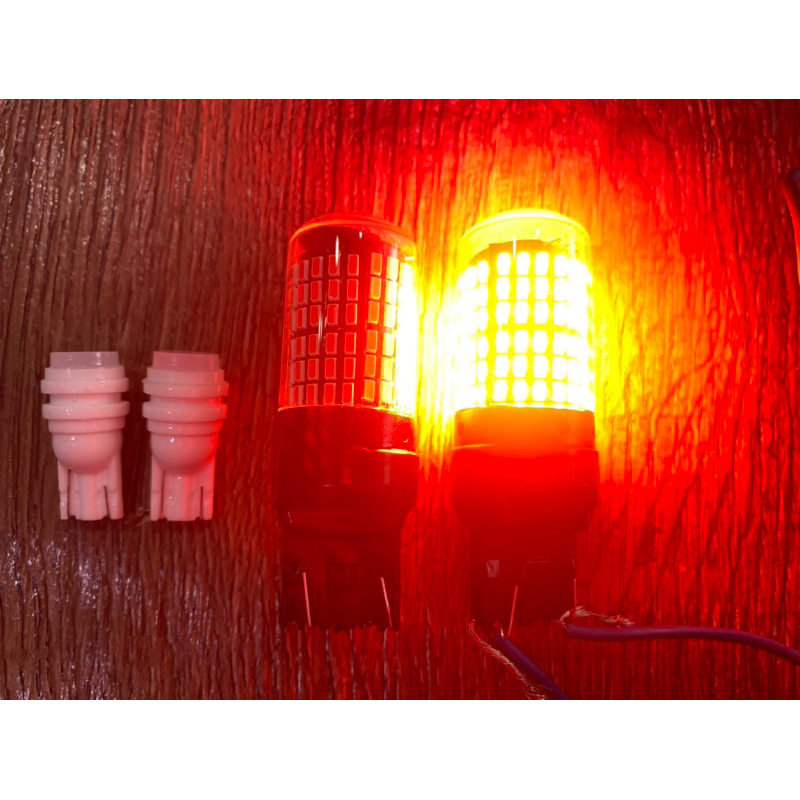 2pc T20 T10 Bulb LED Red T20 Merah Lampu Albino T20 Double Pin Lampu ...