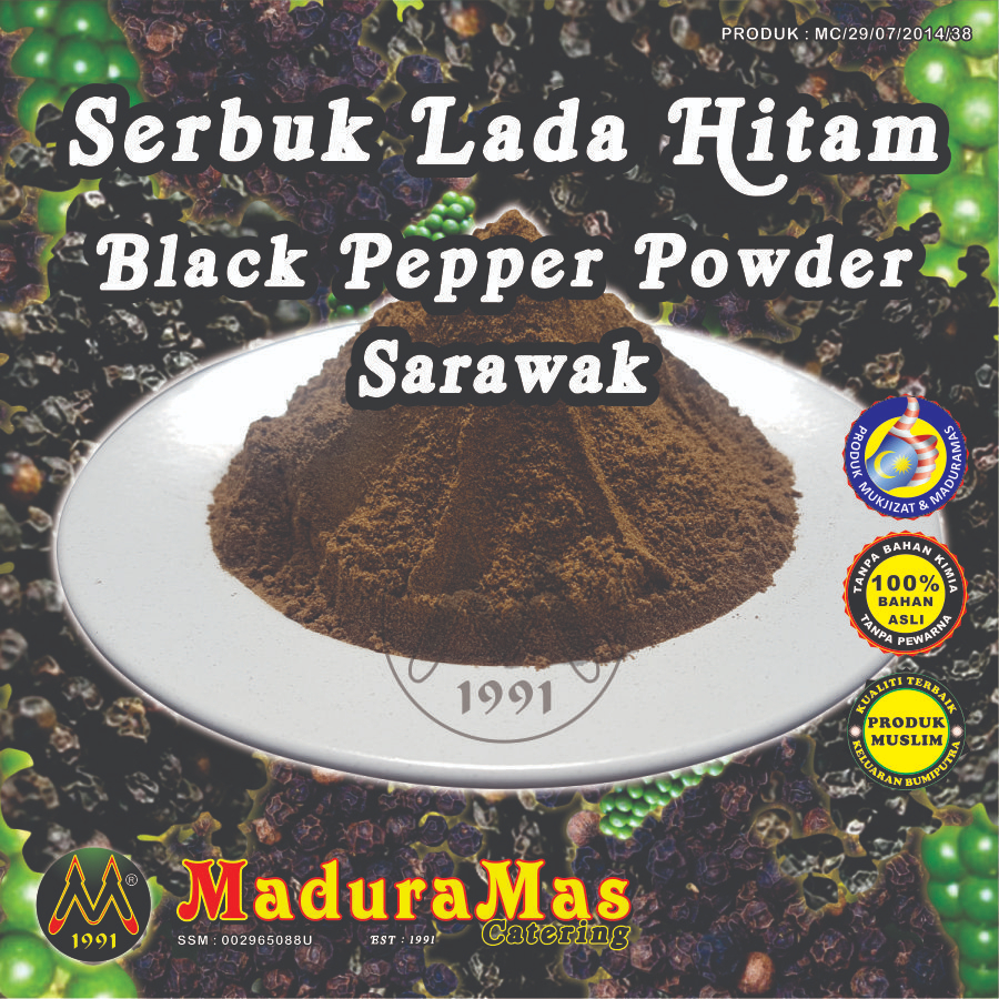 Serbuk Lada Hitam - Black Pepper Powder (Sarawak) 10g - 50g (100% Pure ...