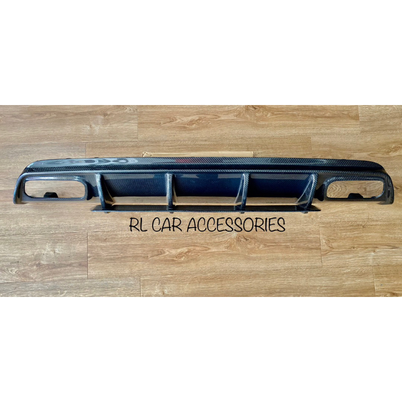 Mercedes Benz w176 carbon fiber rear bumper diffuser lip skirt bodykit ...