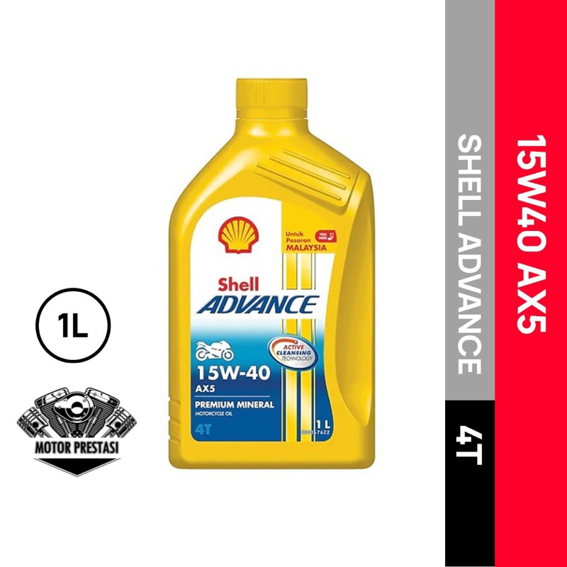 100% ORIGINAL SHELL AX5 15W40 PREMIUM MINERAL LUBRICANT MINYAK HITAM ...