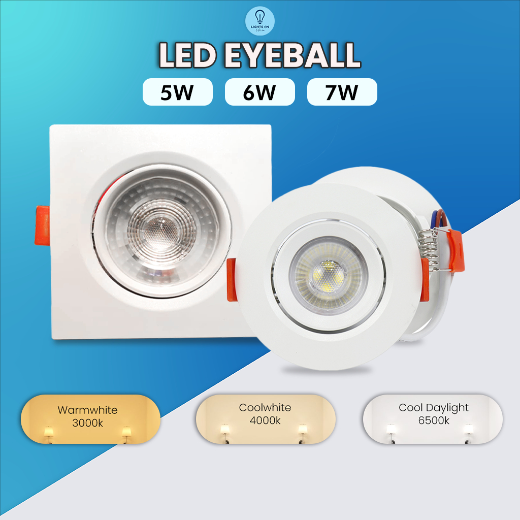 5w/6w/7w Recessed LED Eyeball Spotlight LED Ceiling Light Ceiling Lamp ...