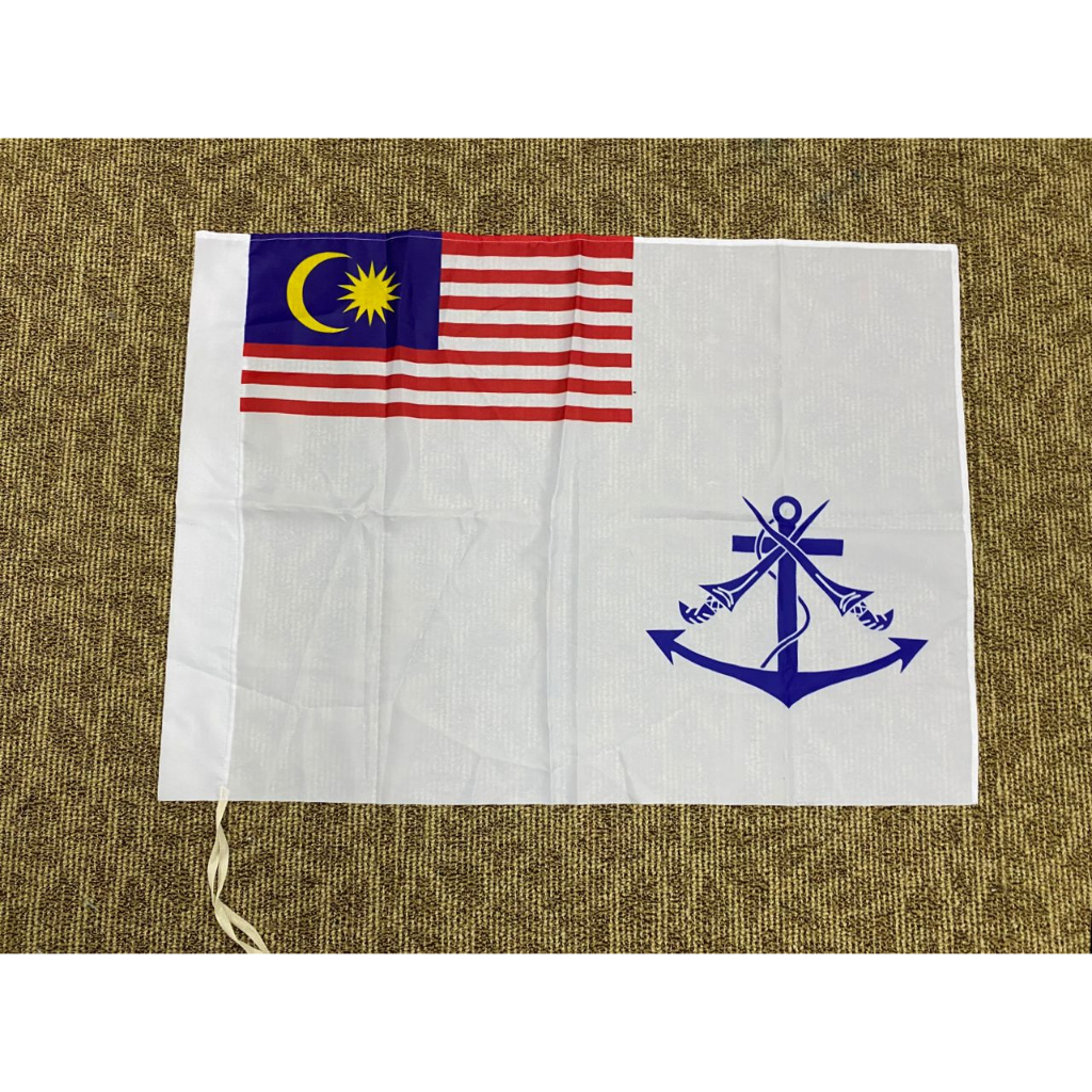 （READY STOCK- POS SAME DAY) Navy Ensign of Malaysia flag, Navy Bendera ...