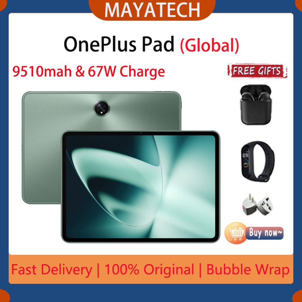 【Global Version】 OnePlus Pad / 9510mah 67W Super Charging / 8GB RAM ...