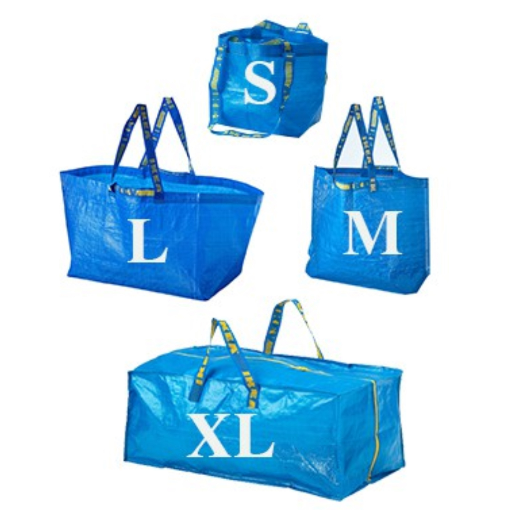 IKEA Blue Bag Laundry Carrier Recycle Reusable Beg Biru IKEA | Shopee ...