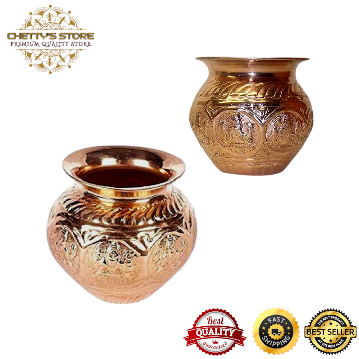 COPPER ASHTALAKSHMI KALASAM (SMALL/BIG) | Shopee Malaysia