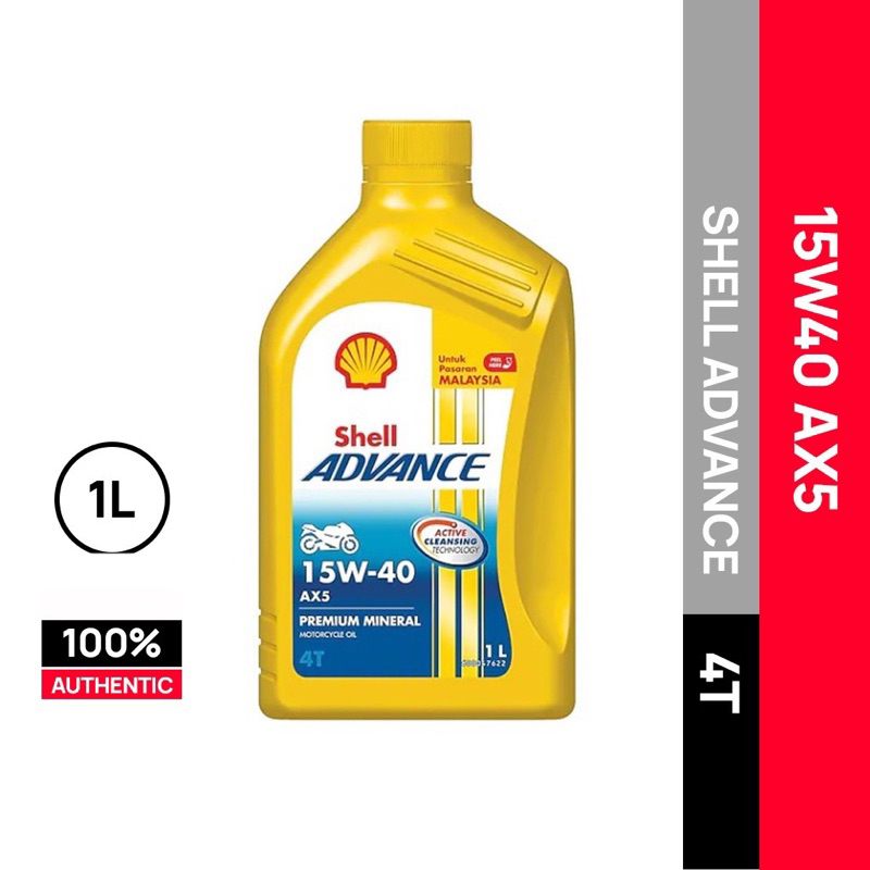 SHELL AX5 15W40 LUBRICANT MINYAK HITAM OIL SHELL OIL MINYAK ENGINE ...
